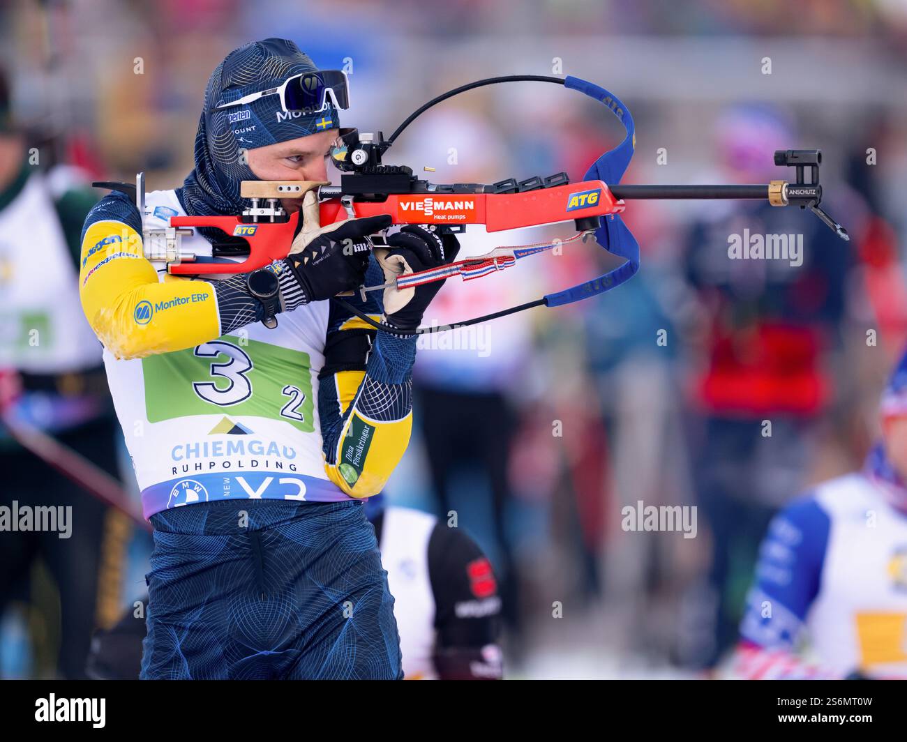 Ruhpolding, Germany. 17th Jan, 2025. Biathlon: World Cup, relay 4 x 7.5 ...