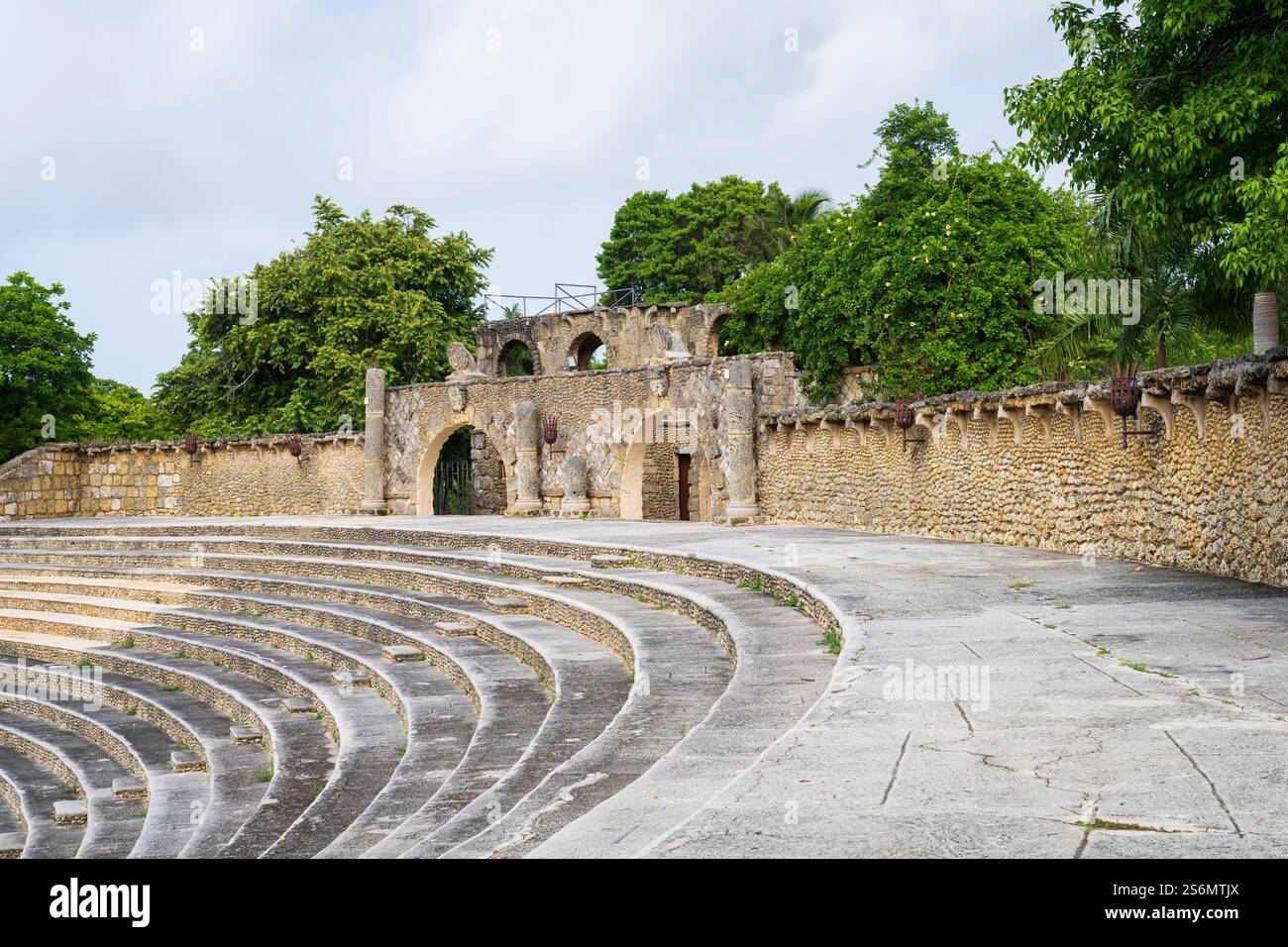 Altos de Chavon amphitheater, a tourist attraction, re-creation of a ...
