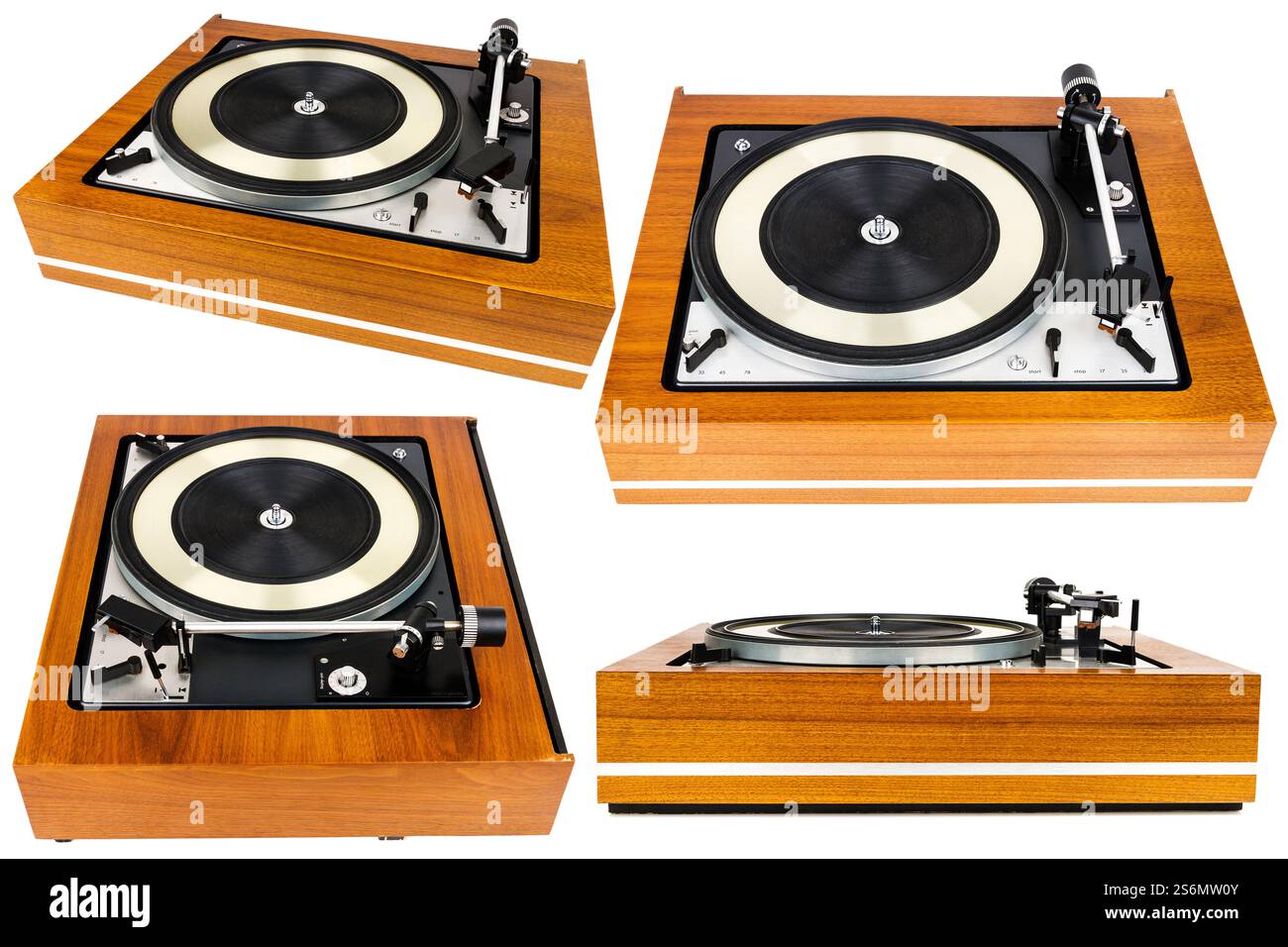 Collection of images with vintage stereo turntable vinyl record player ...