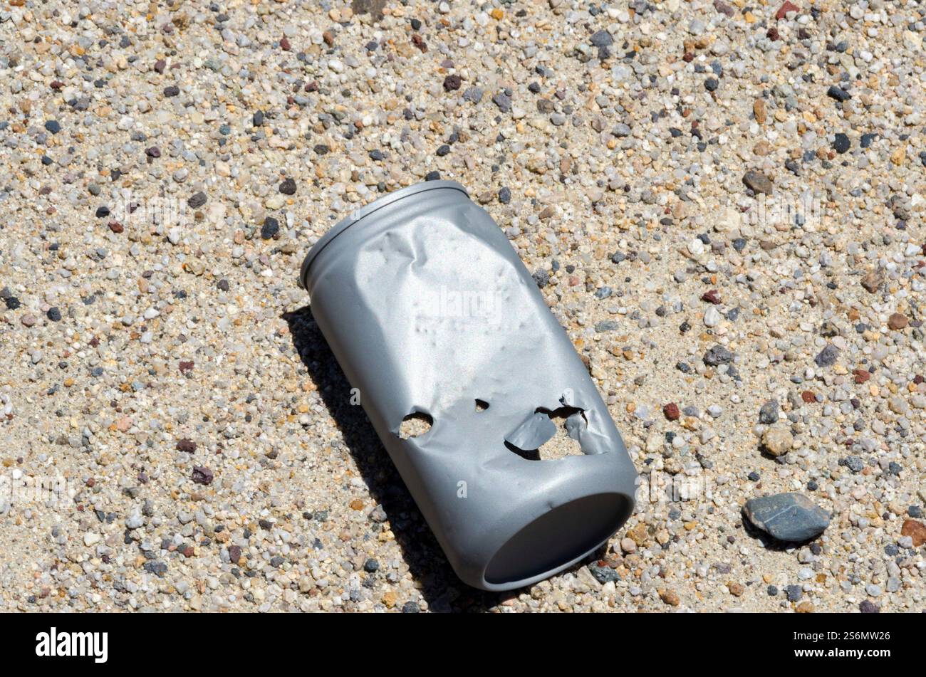 Can - melted by the heat Stock Photo - Alamy