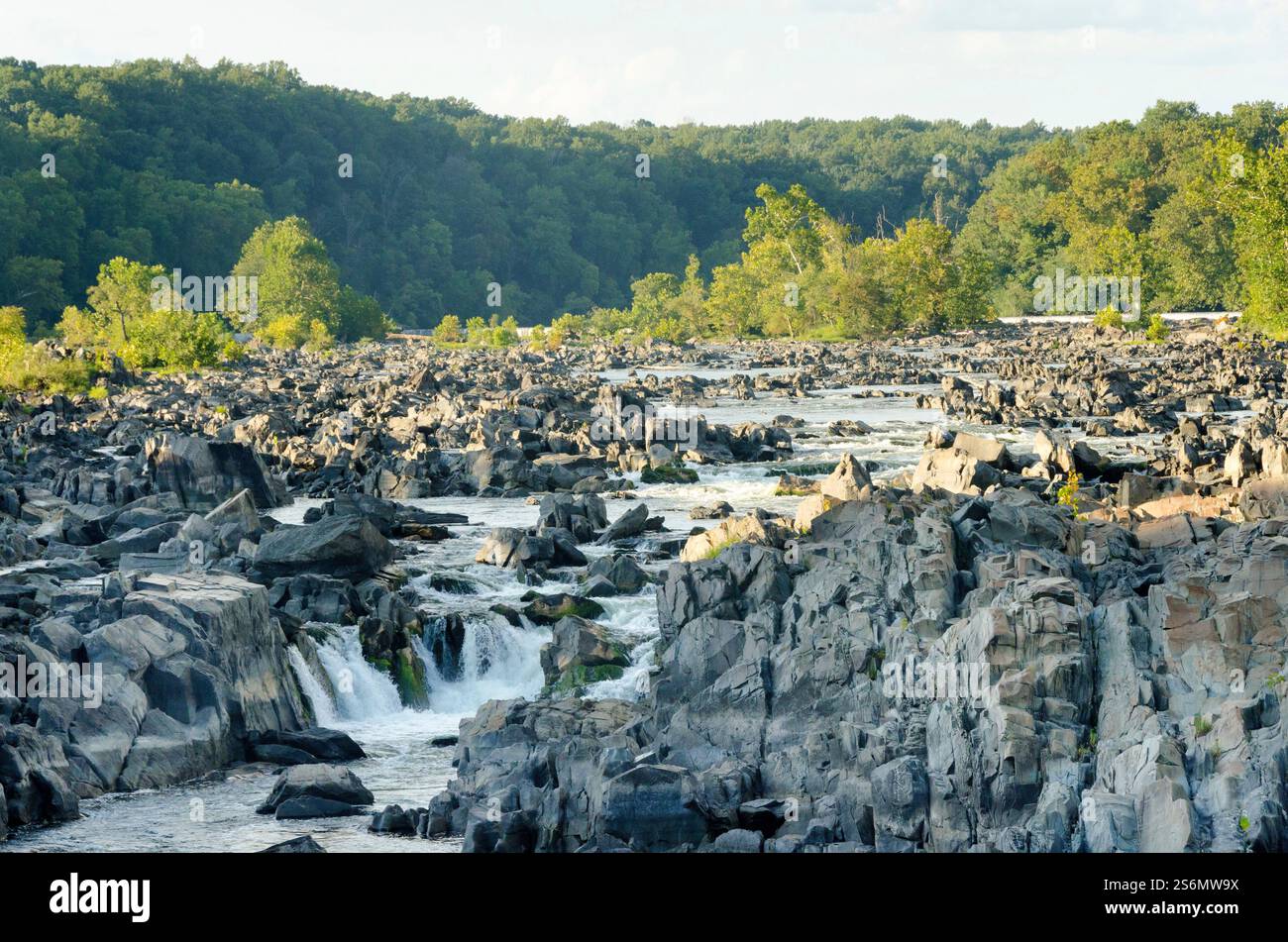 Cataracts of the Potomac River in the Great Falls Stock Photo - Alamy