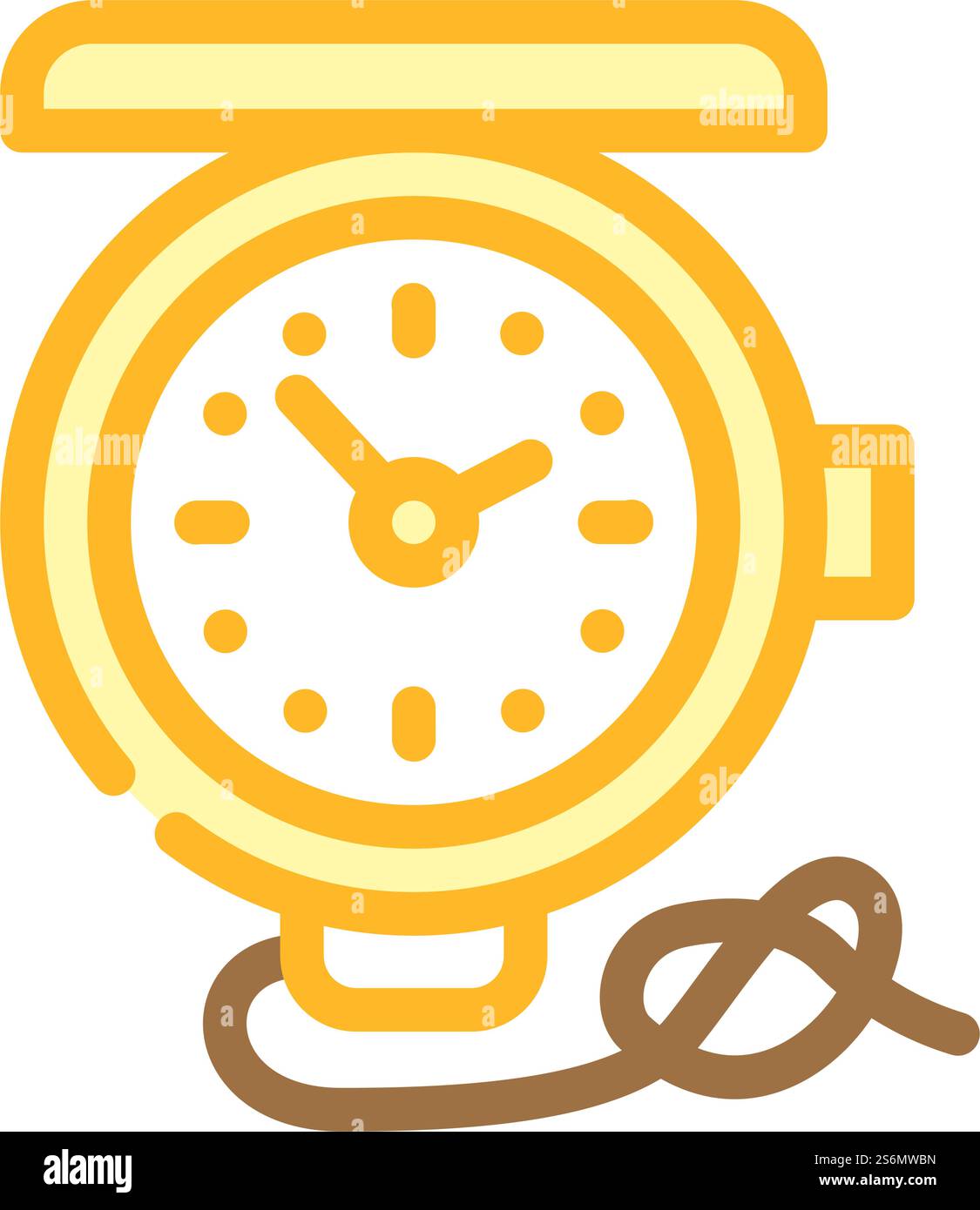 pocket clock color icon vector. pocket clock sign. isolated symbol ...