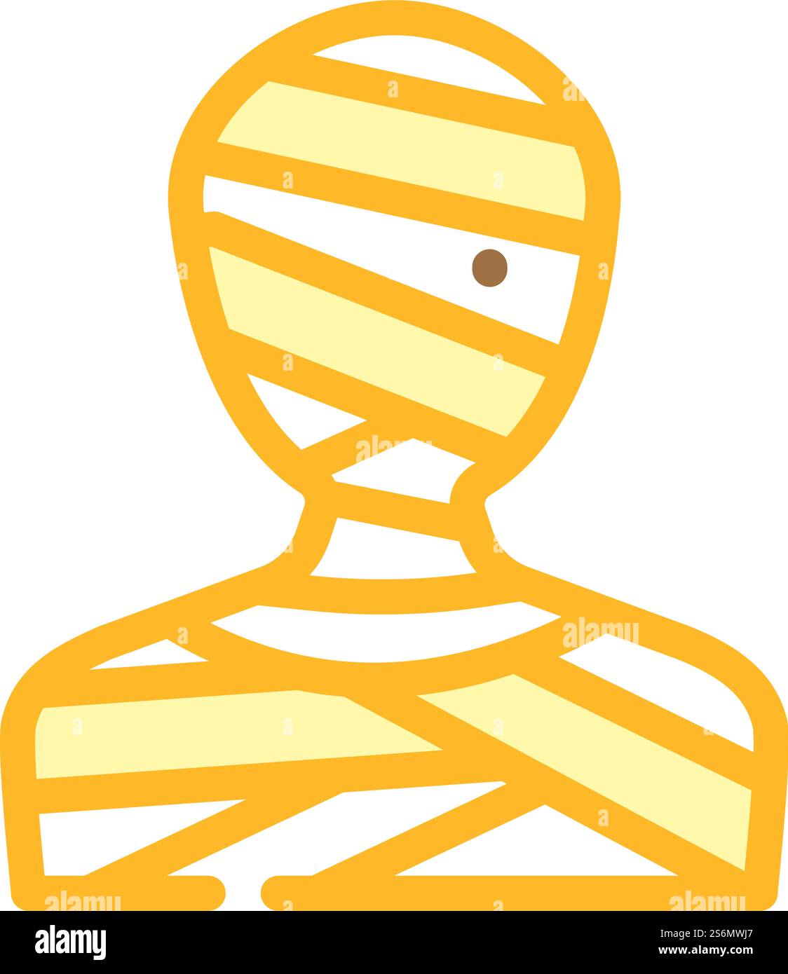 mummy fantasy character color icon vector. mummy fantasy character sign ...