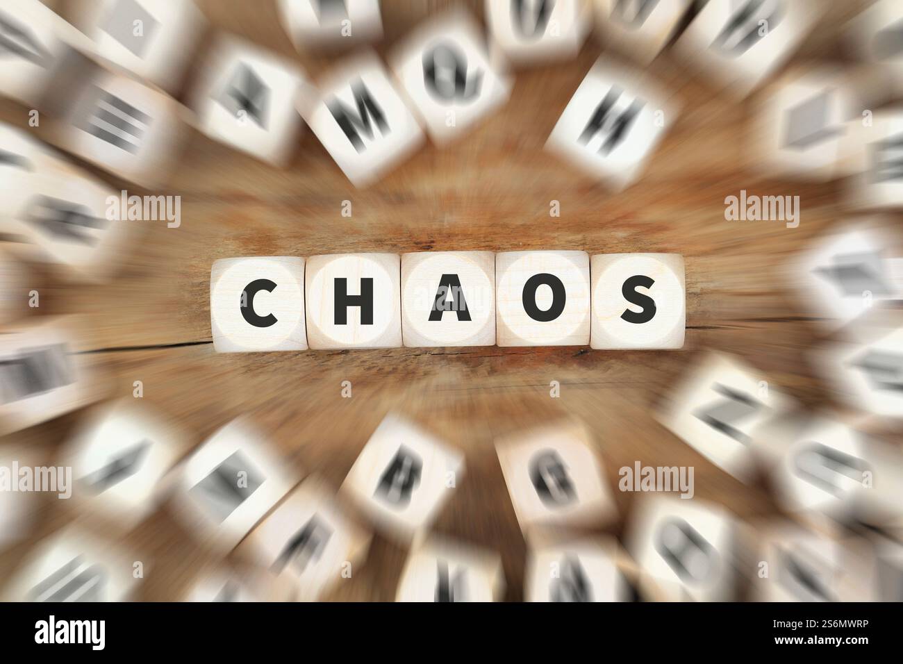 chaos chaotic mess disorder office desk cube business concept idea ...