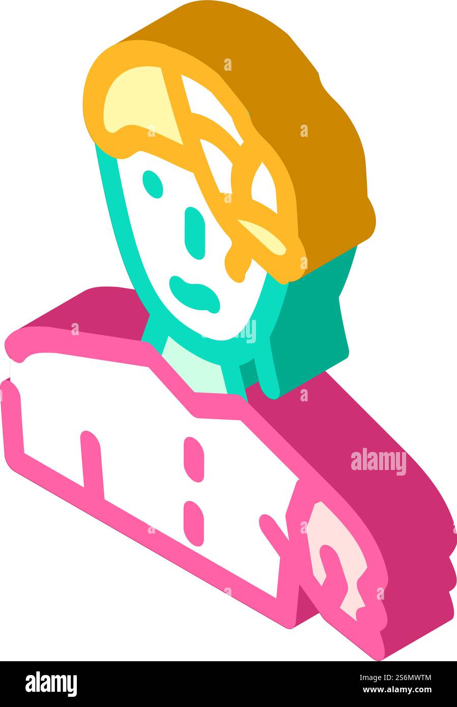 zombie fantasy character isometric icon vector. zombie fantasy ...