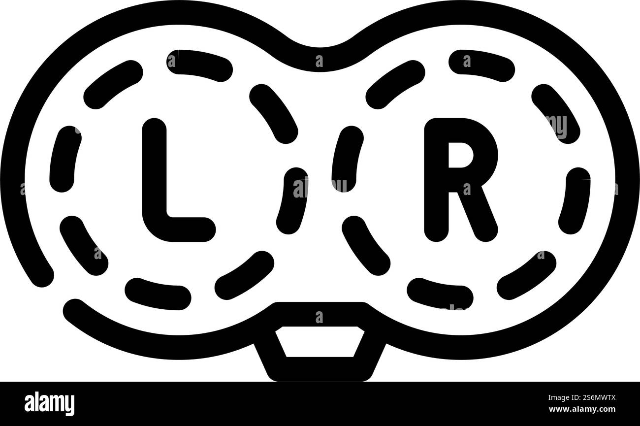 lenses ophthalmology line icon vector. lenses ophthalmology sign ...