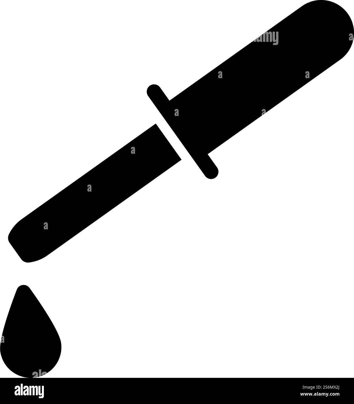 Dropper Icon. Black Stencil Design. Vector Illustration Stock Vector ...