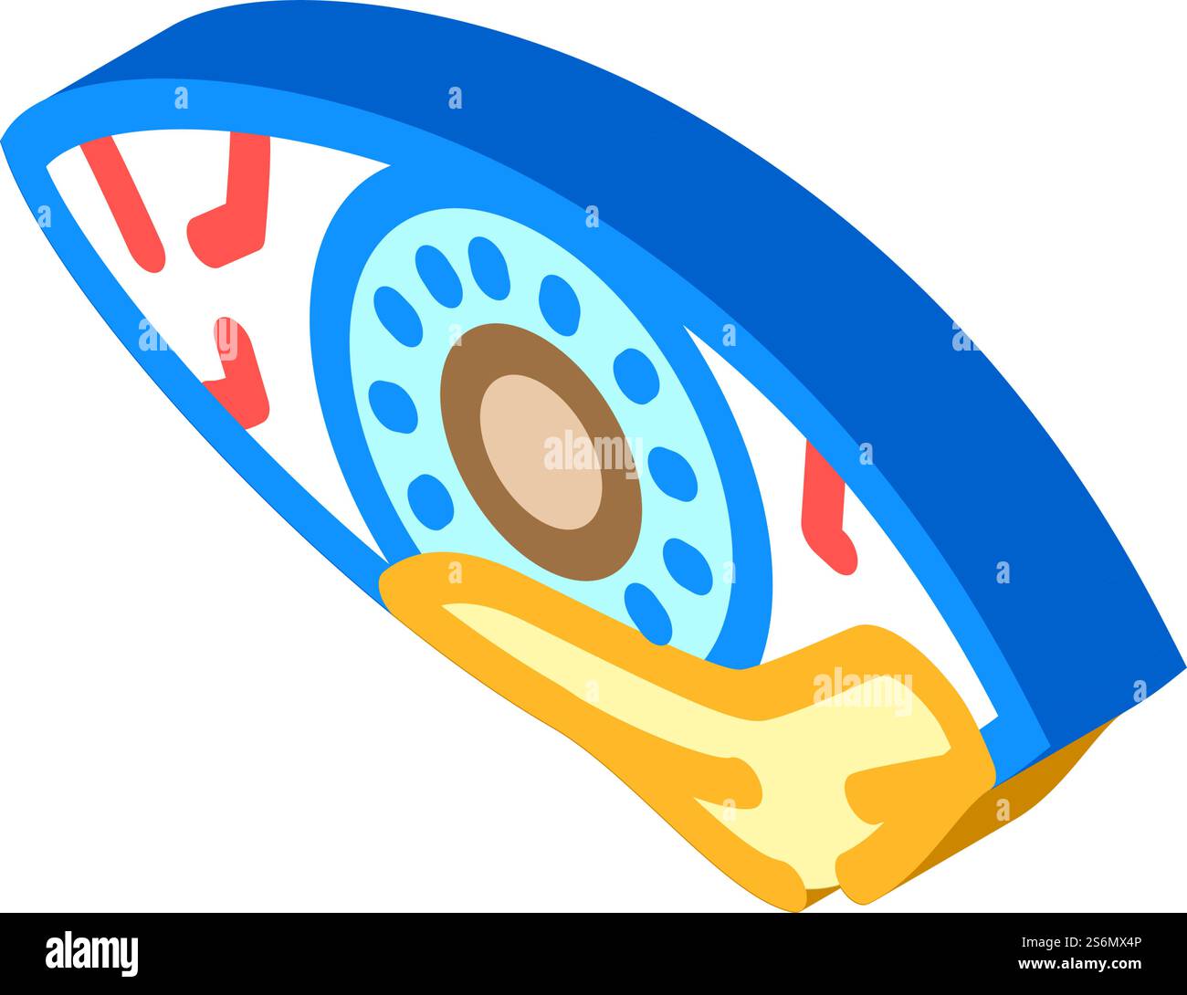 eye infection ophthalmology isometric icon vector. eye infection ...