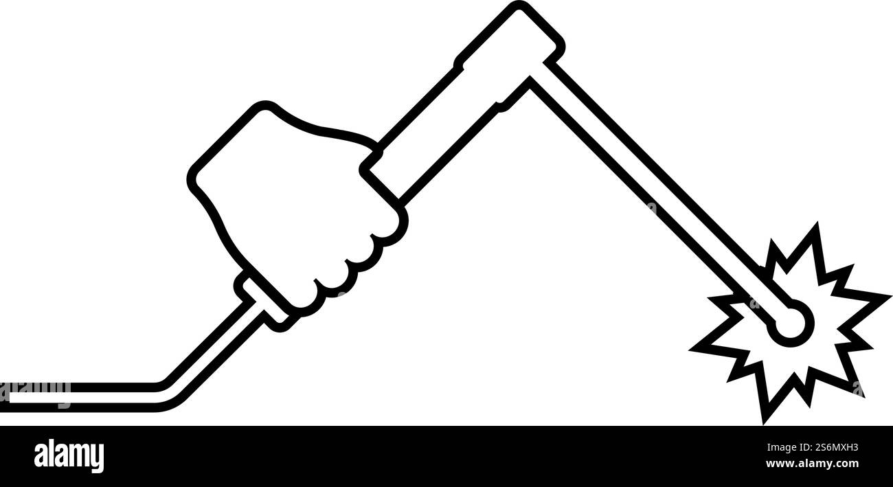 Welding machine in hand holding electric tool use Arm using equipment ...