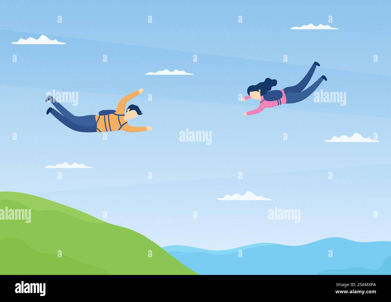 Skydive is a Type Sport of Outdoor Activity Recreation Using Parachute ...