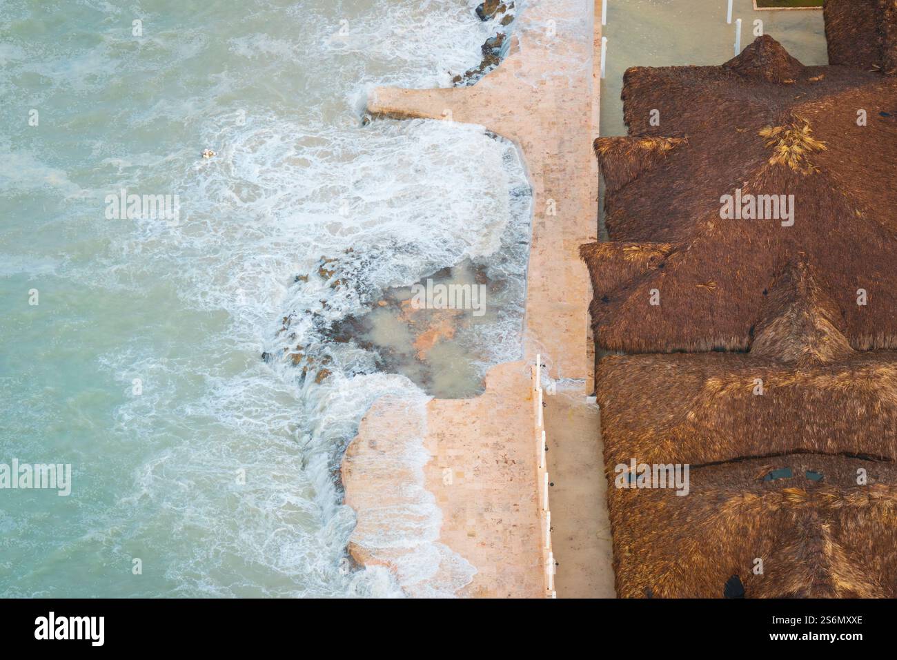 Dominican Republic, close-up view of dominicus beach at morning ...