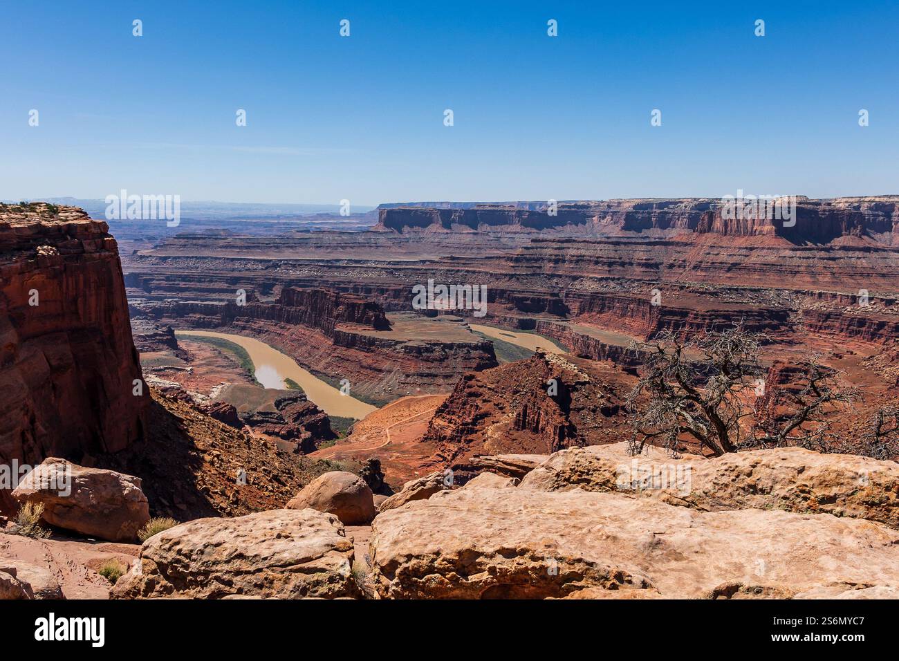 Majestic landscape scenery from Dead Horse point State Park in Moab, on ...