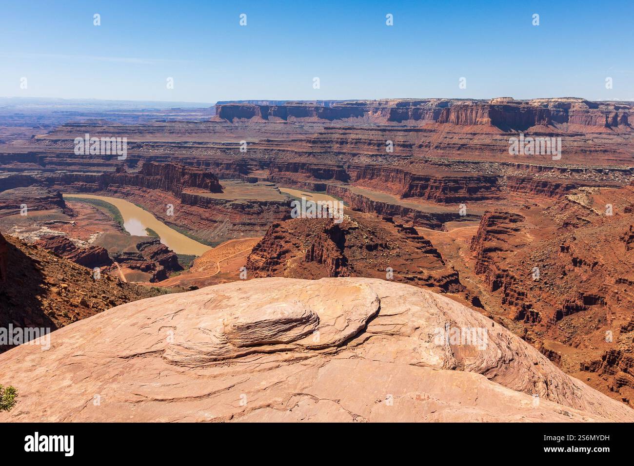 Majestic landscape scenery from Dead Horse point State Park in Moab, on ...