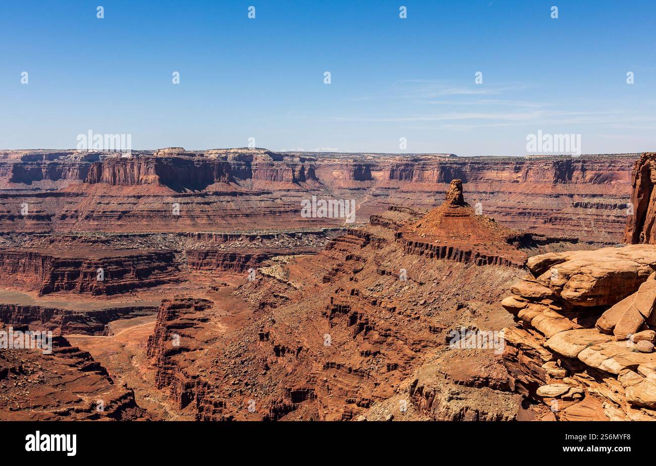 Majestic landscape scenery from Dead Horse point State Park in Moab, on ...