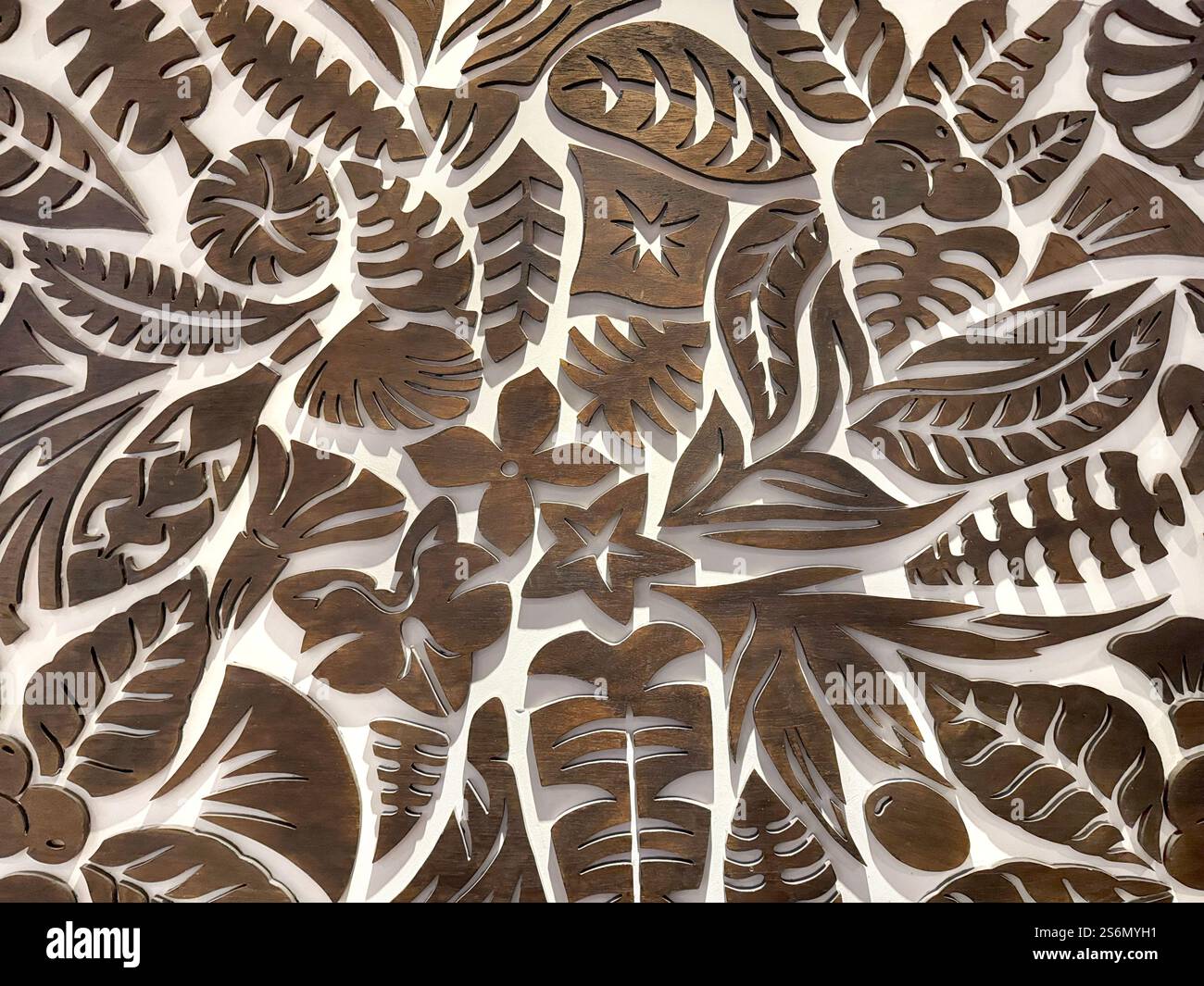 3d laser cut pattern and shape of leaves, coffee beans, flower, and ...