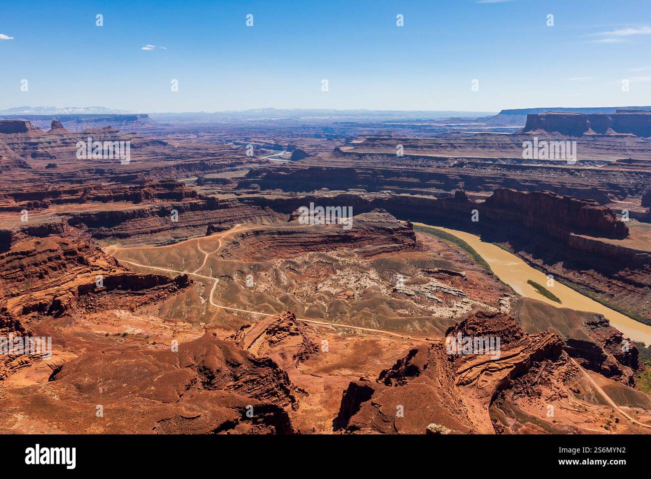 Majestic landscape scenery from Dead Horse point State Park in Moab, on ...