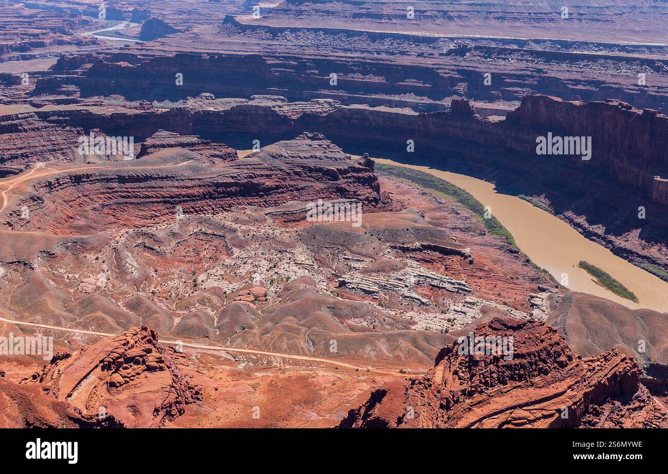 Majestic landscape scenery from Dead Horse point State Park in Moab, on ...