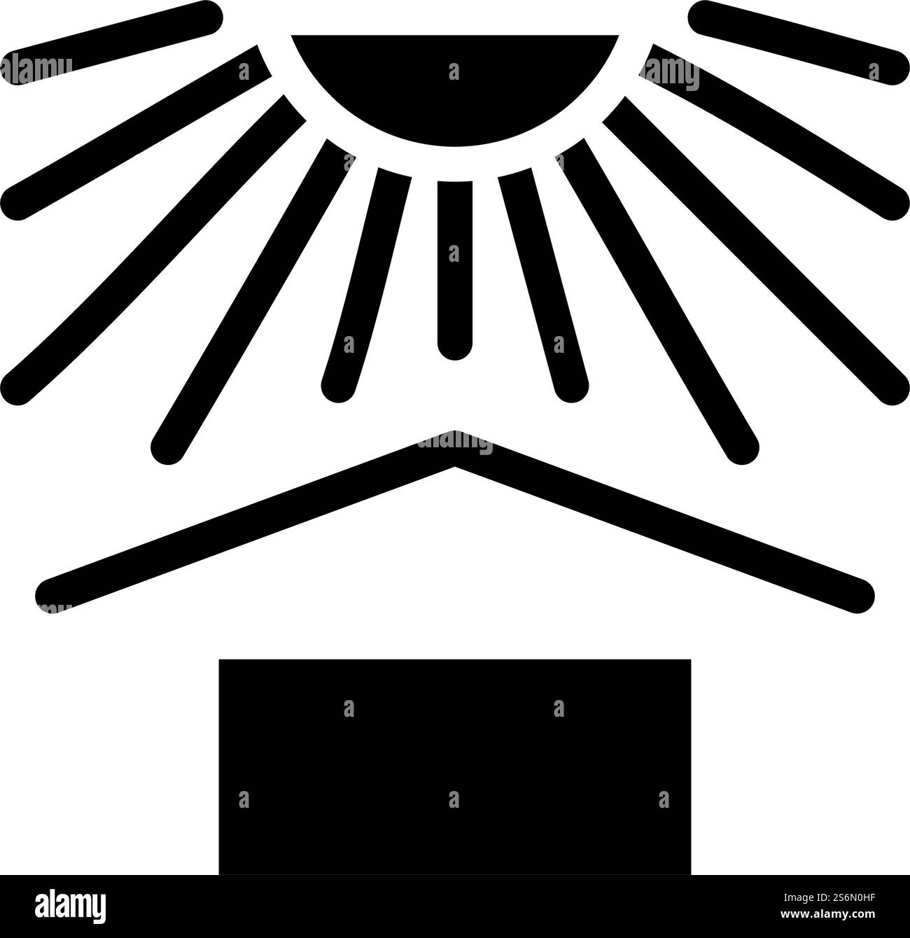 heat protect glyph icon vector. heat protect sign. isolated contour ...