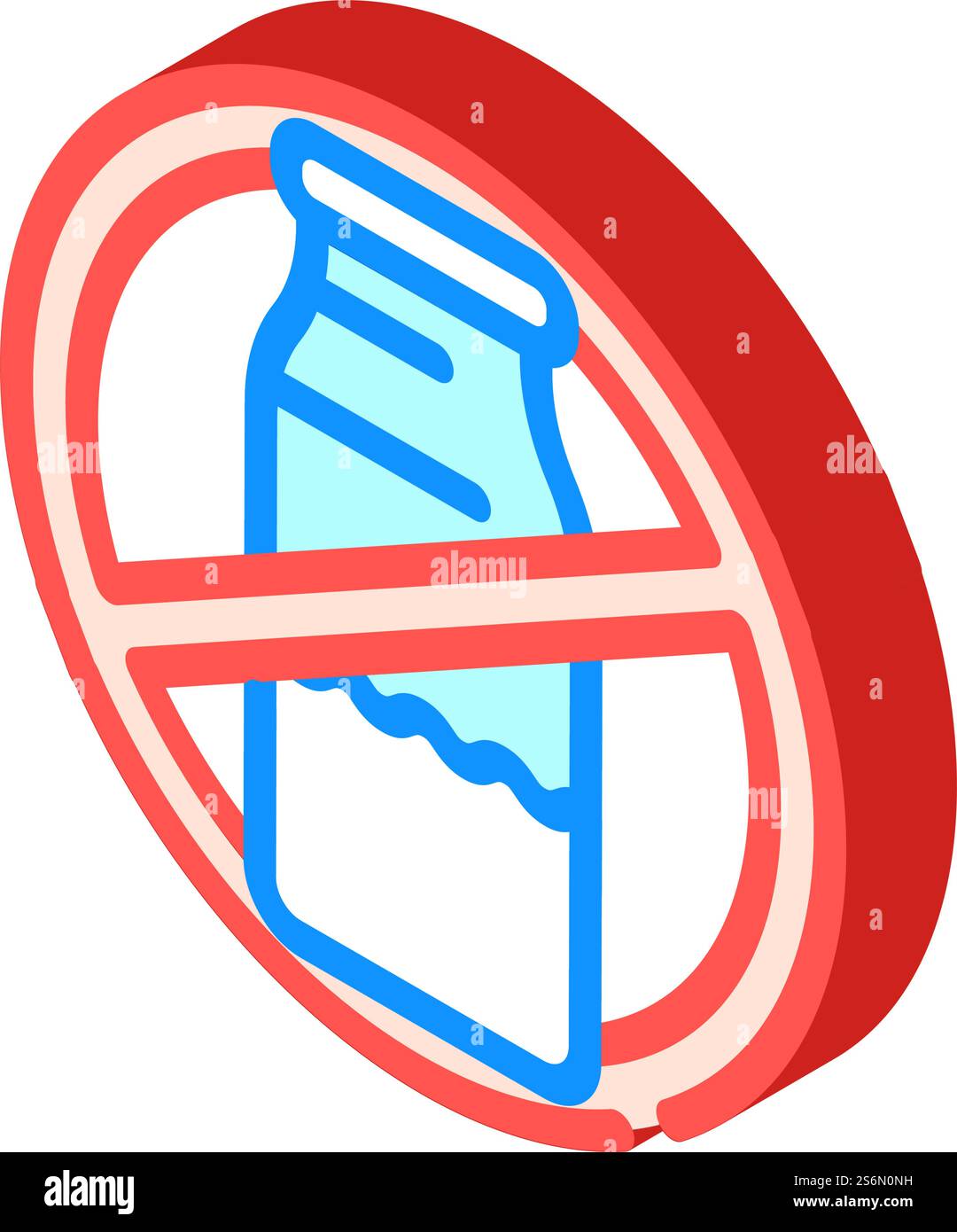 lactose dairy product free isometric icon vector. lactose dairy product ...