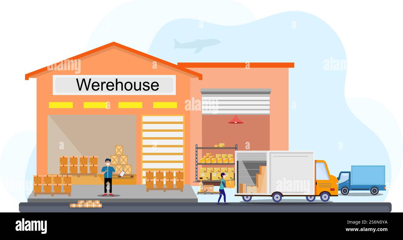 Cargo Shipping Container Logistics Delivery with the Concept of ...