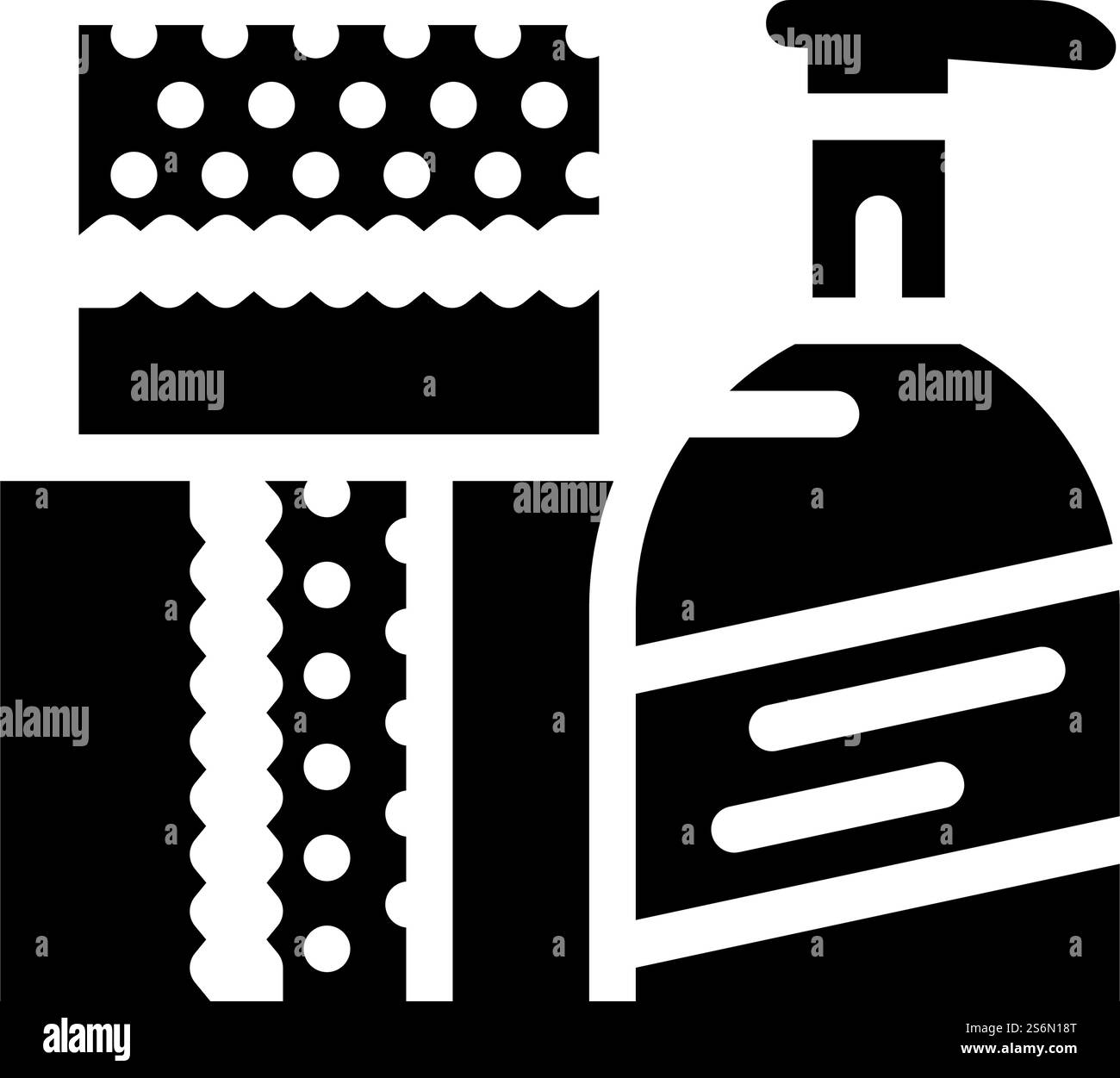 Sanitary accessories Black and White Stock Photos & Images - Alamy