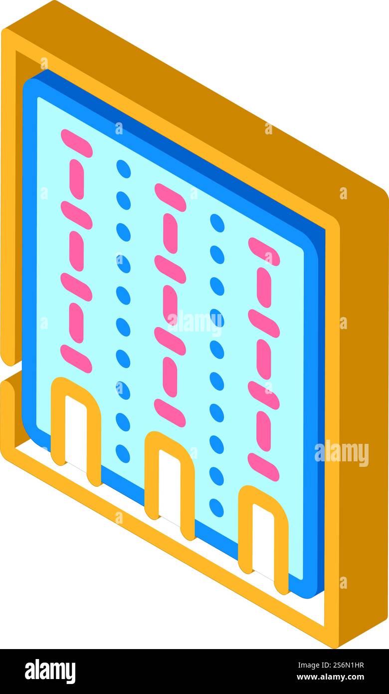 swimming pool isometric icon vector. swimming pool sign. isolated ...