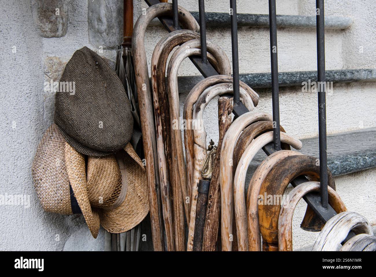 With walking sticks hi-res stock photography and images - Alamy