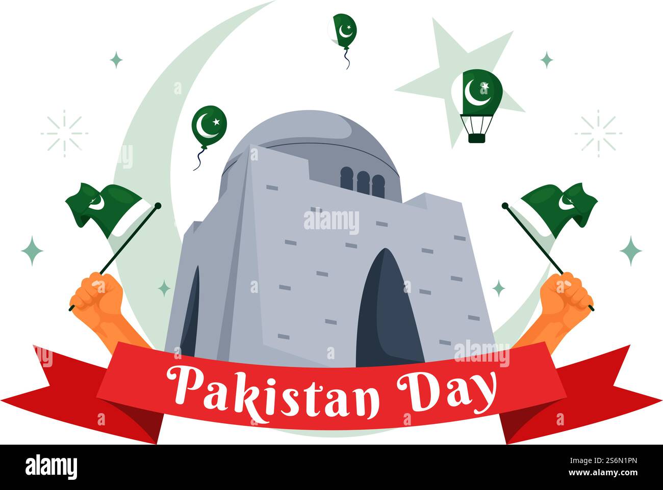 Happy Pakistan Resolution Day Vector Illustration on 23 March ...