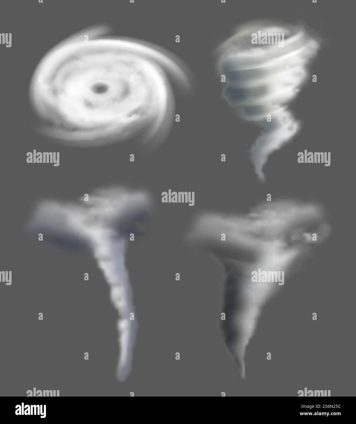 Tornado realistic. Nature whirpool twisted weather force air power ...