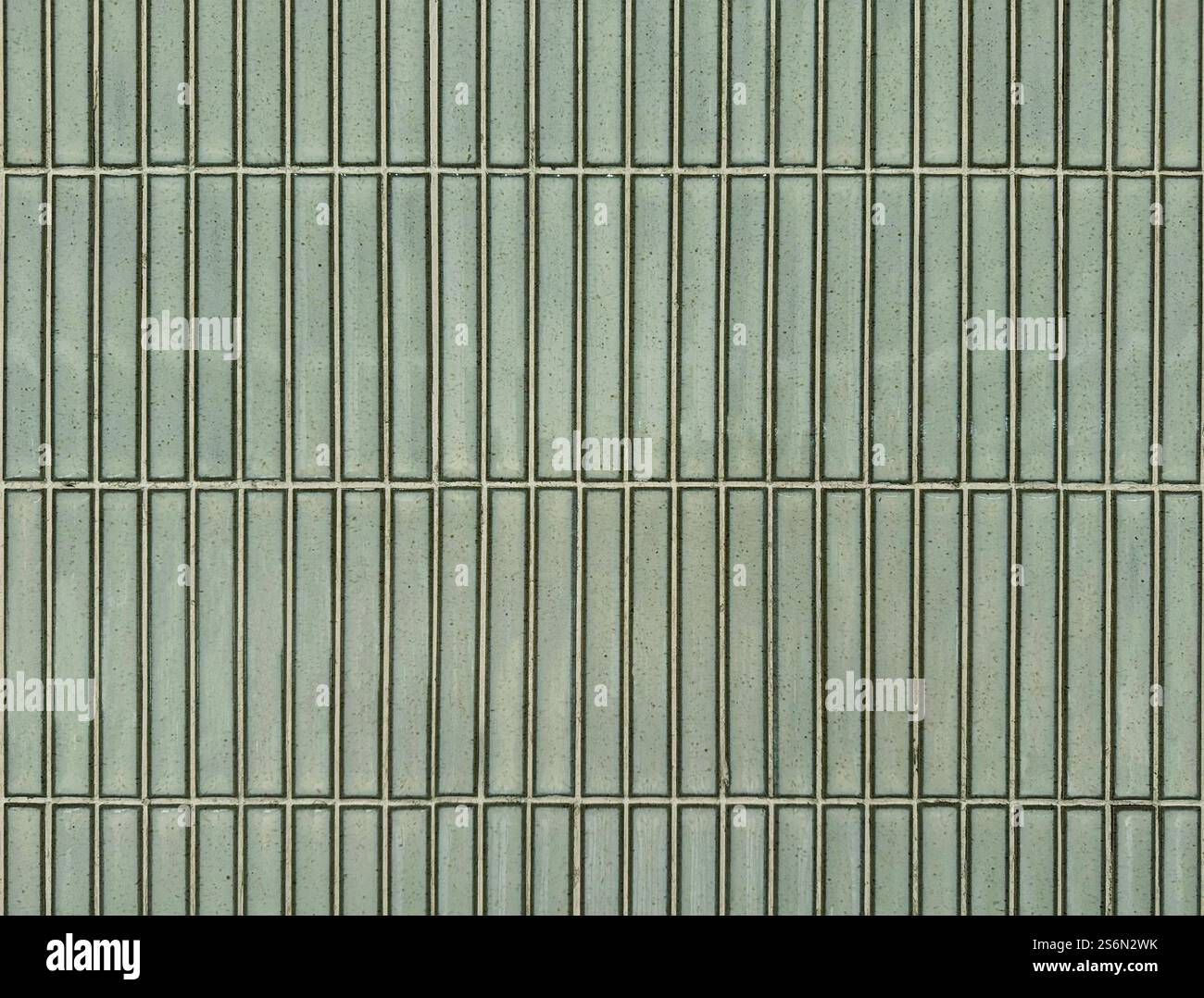 Celadon green or pale green subway tiles seamless background texture ...