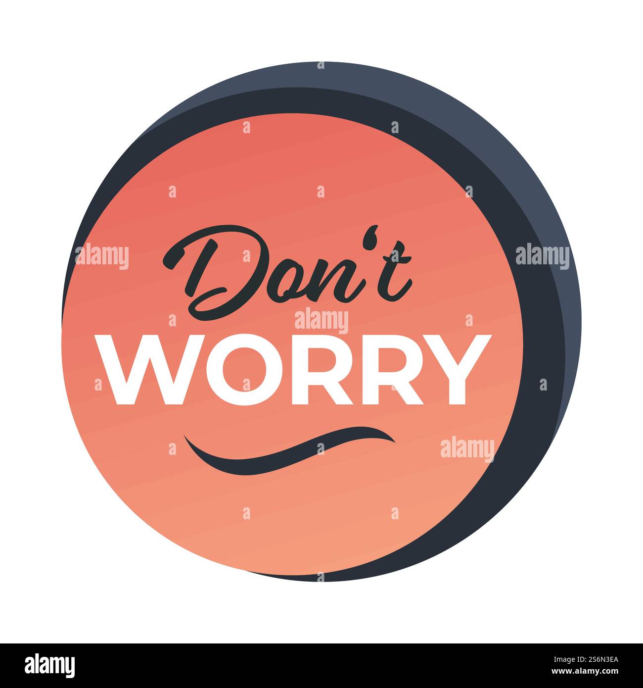 Positive thinking banner with inscription, isolated banner or sticker ...