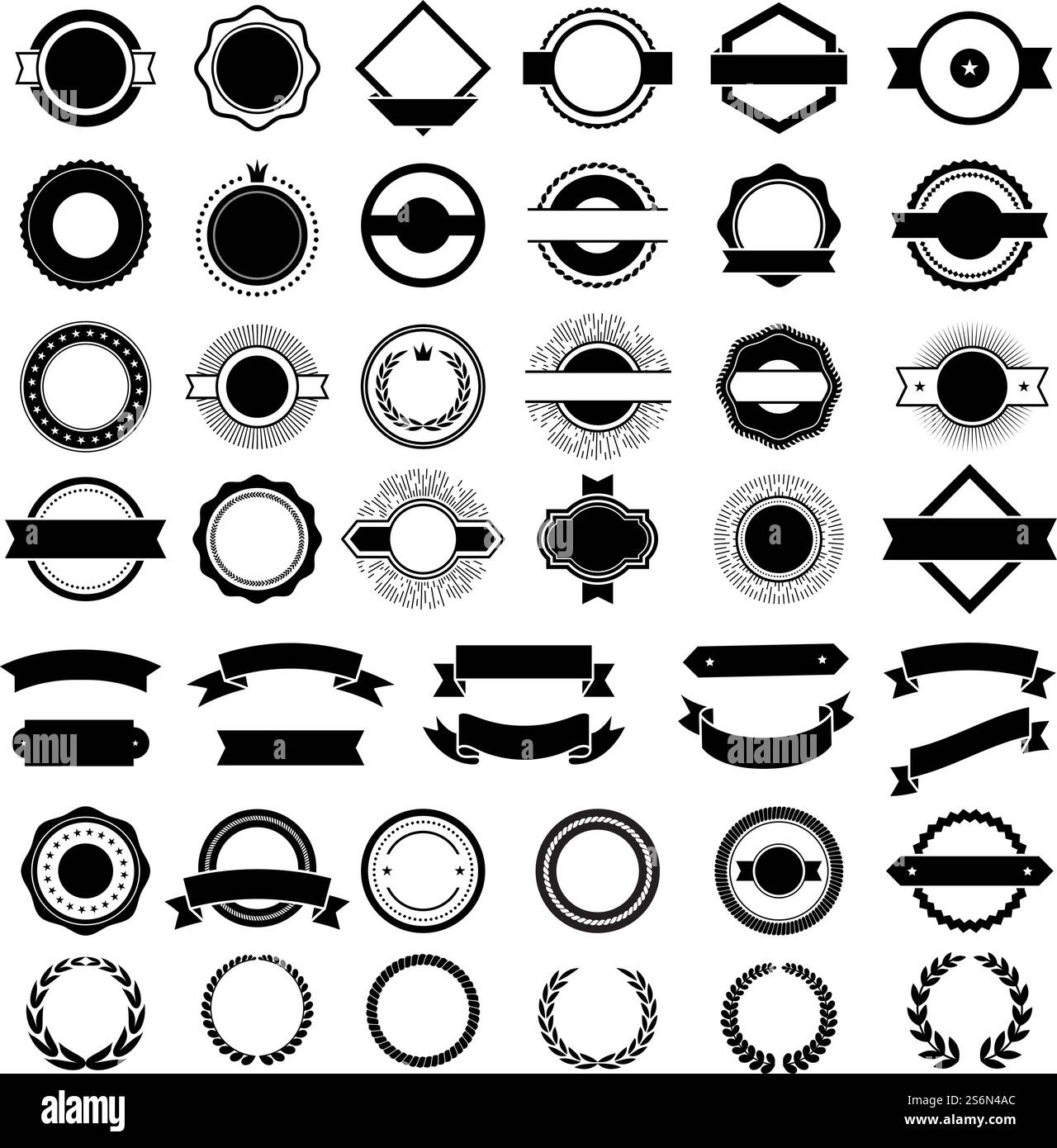 Badges. Creation kit for premium logos or badges decoration premium ...