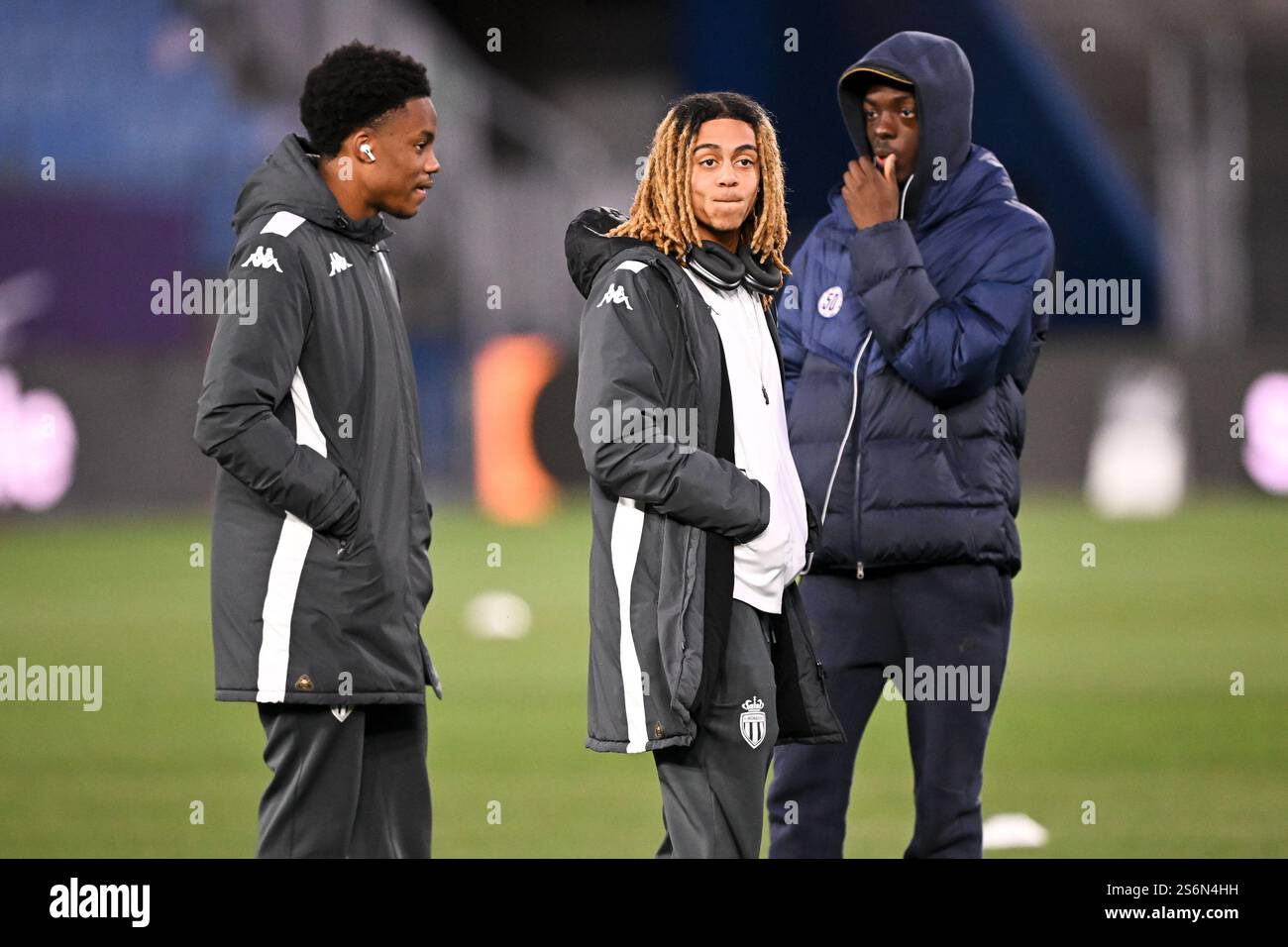 41 Lucas MICHAL (asm) - 42 Saimon BOUABRE (asm) during the Ligue 1 ...