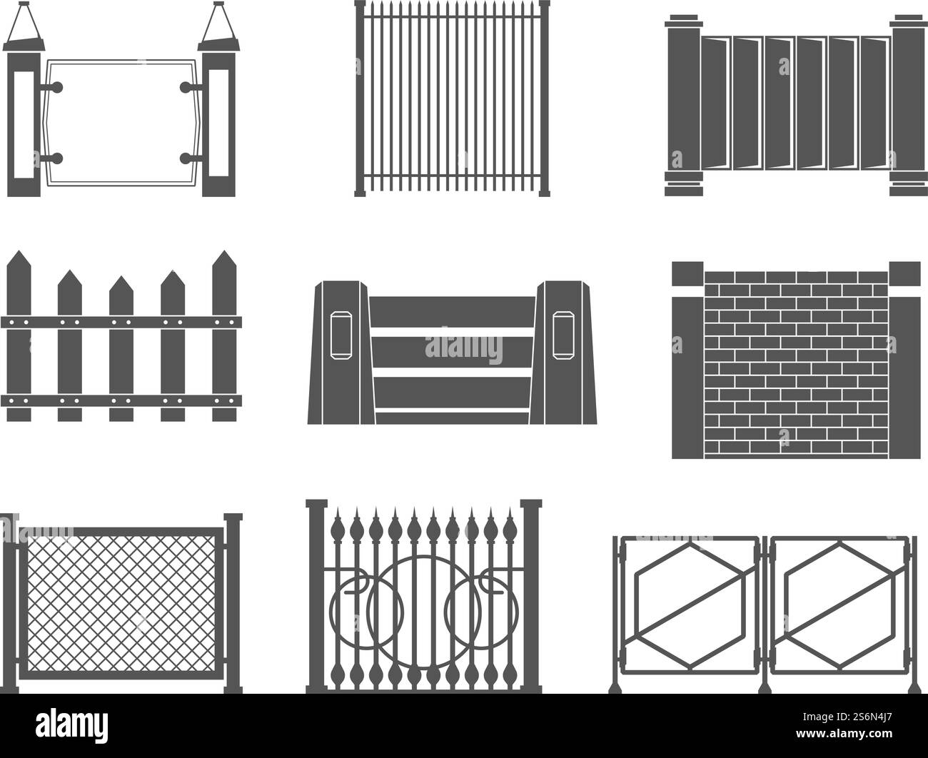 Farm Fence Illustration