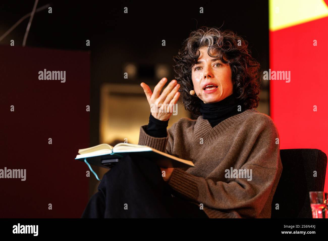 Munich, Germany. 17th Jan, 2025. Meredith Whittaker, US researcher and ...