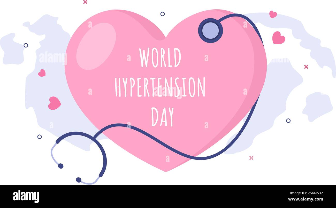 World Hypertension Day Vector illustration Commemorated Every May 17 to ...