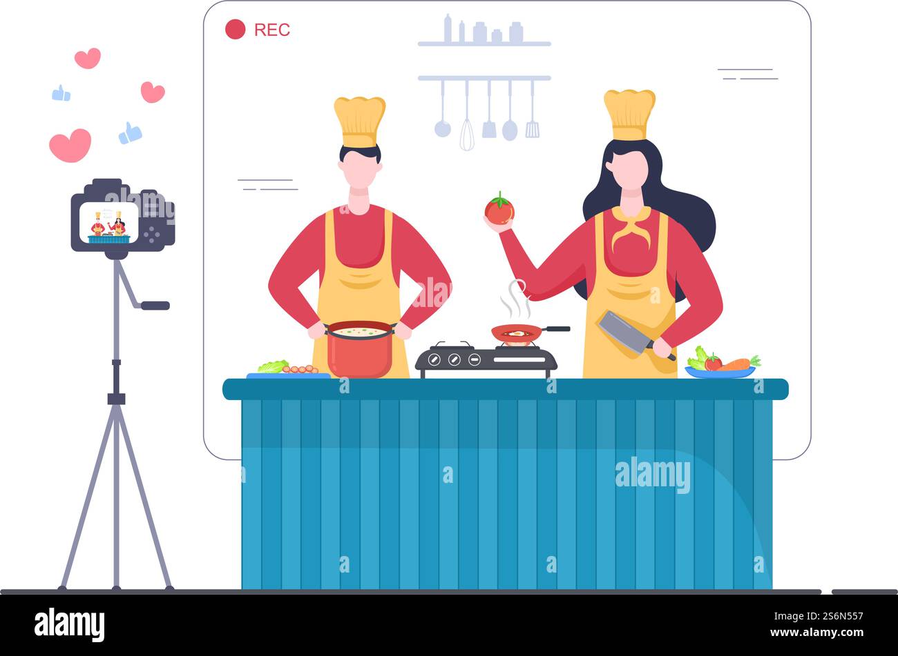 Food Cooking Blogger Background Create Content Creator About Making ...