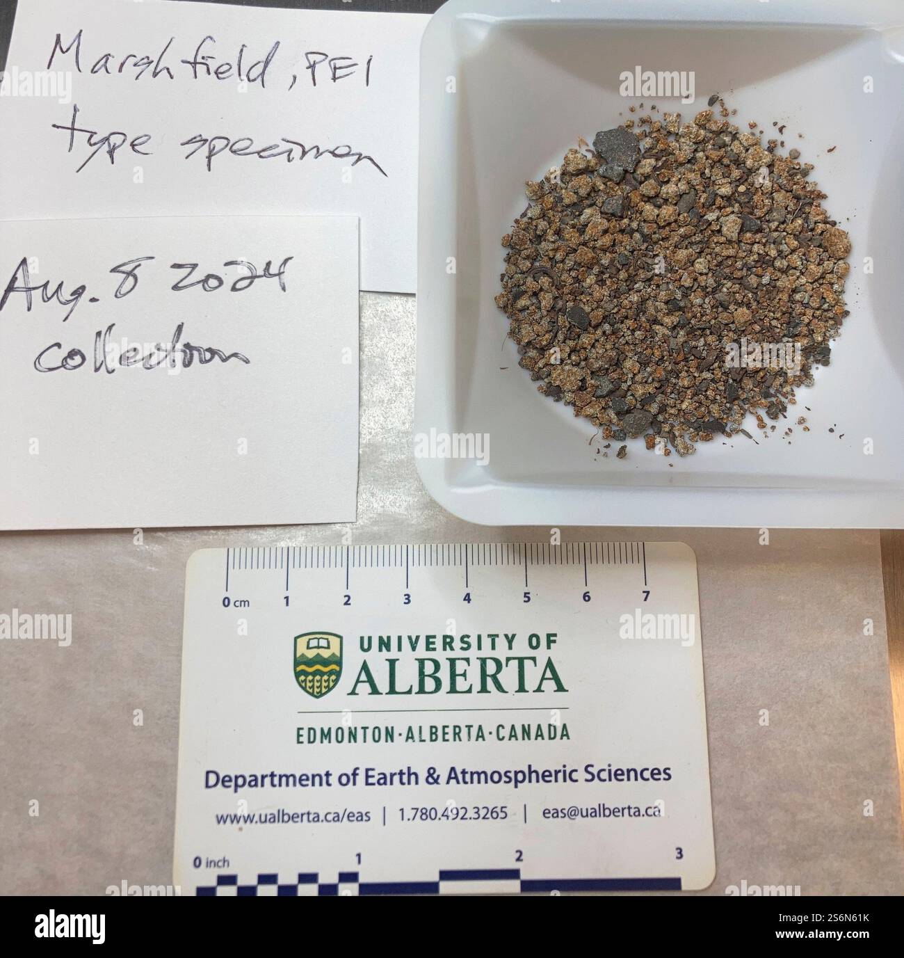 The photo provided by the University of Alberta Meteorite Collection ...