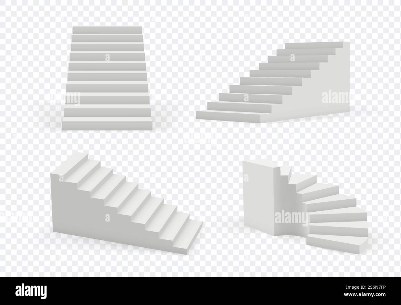 Up curve stair Stock Vector Images - Alamy