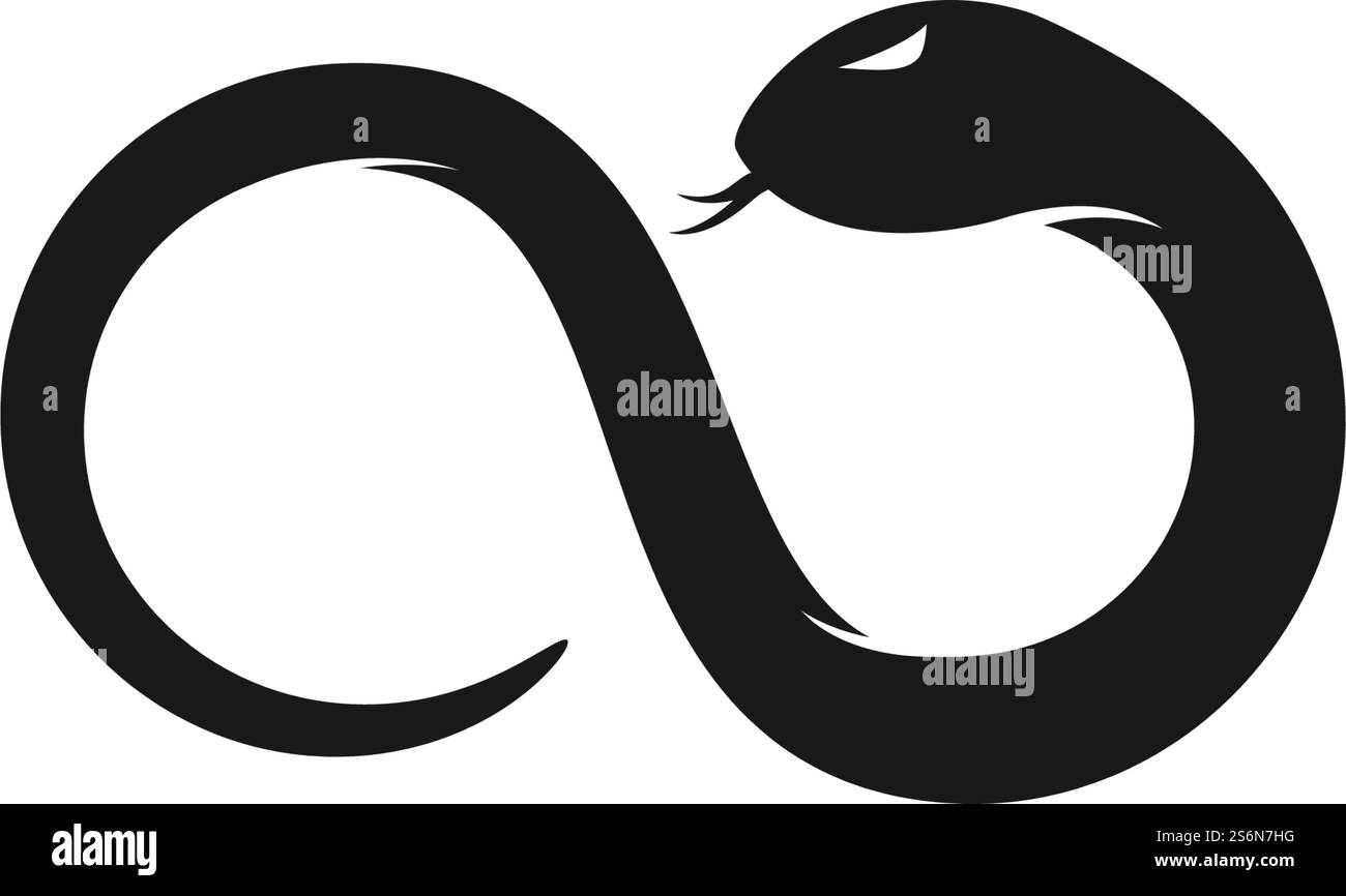 Snake logo vector ilustration template Stock Vector Image & Art - Alamy