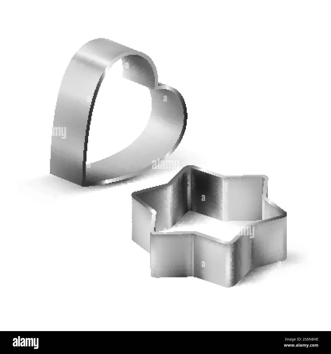 Star shaped cookie cutters Stock Vector Images - Alamy