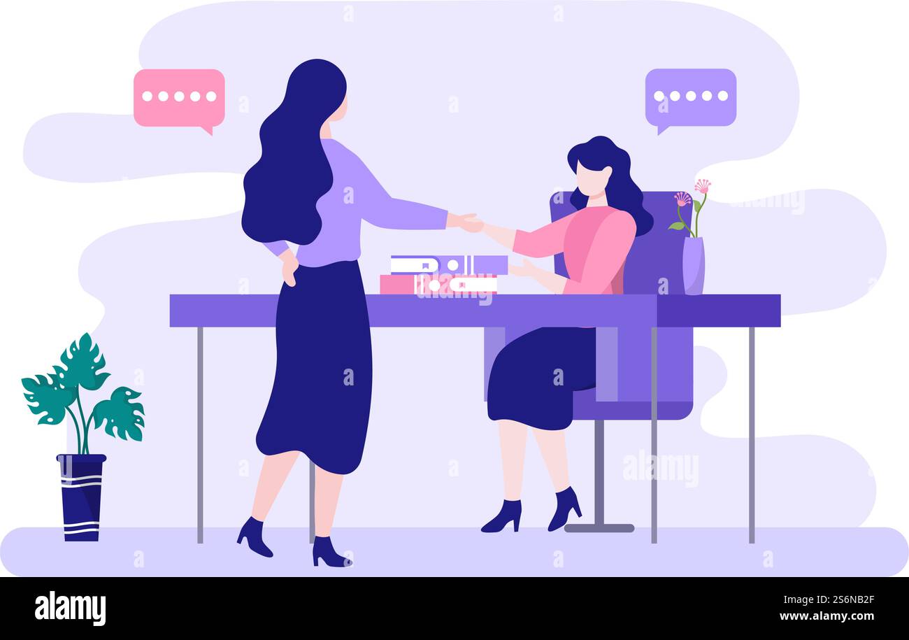 Two Businessmen Reach a Deal or Agreement Shaking Hands on Cooperation ...