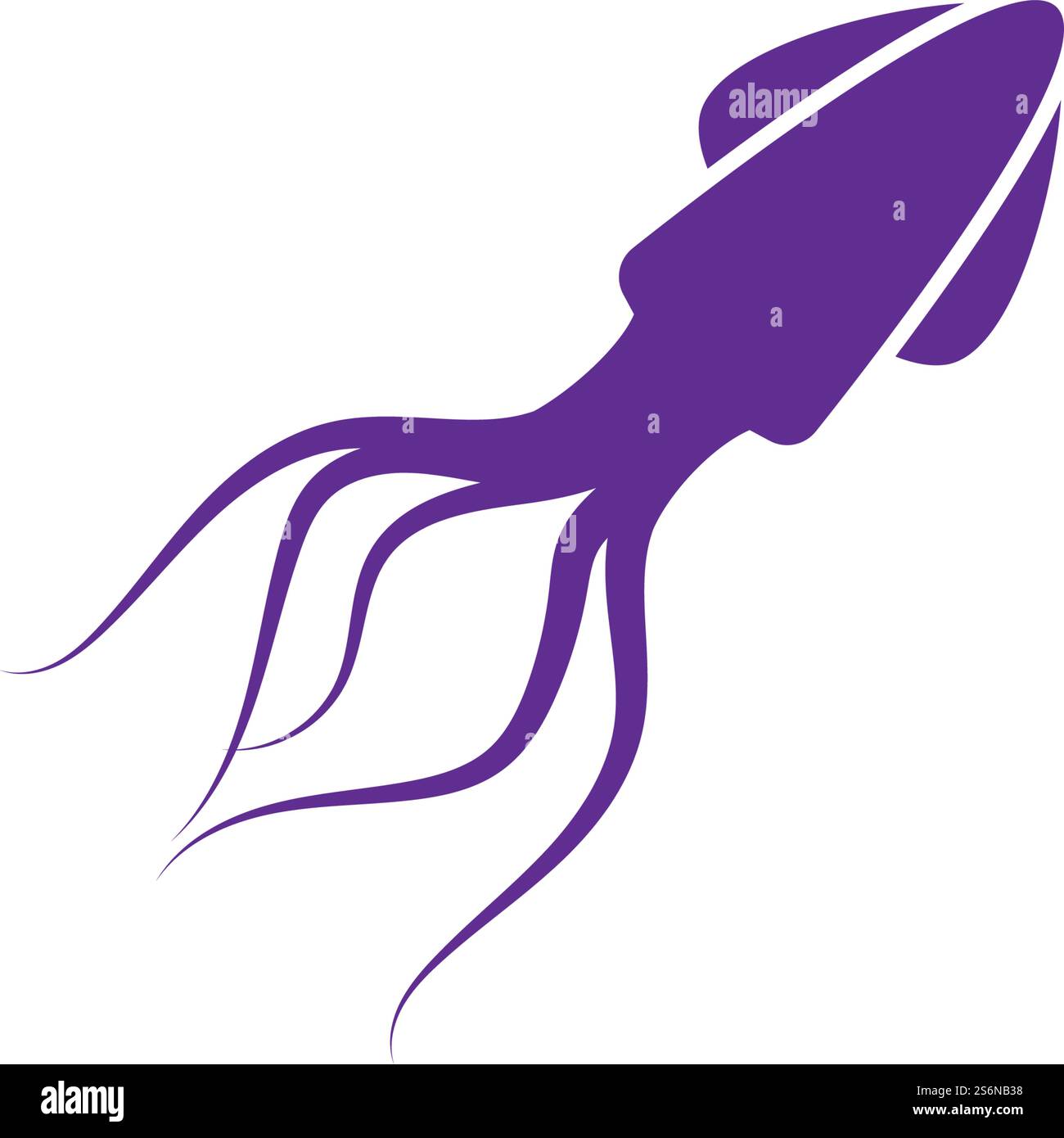 Squid fish illustration logo vector design Stock Vector Image & Art - Alamy