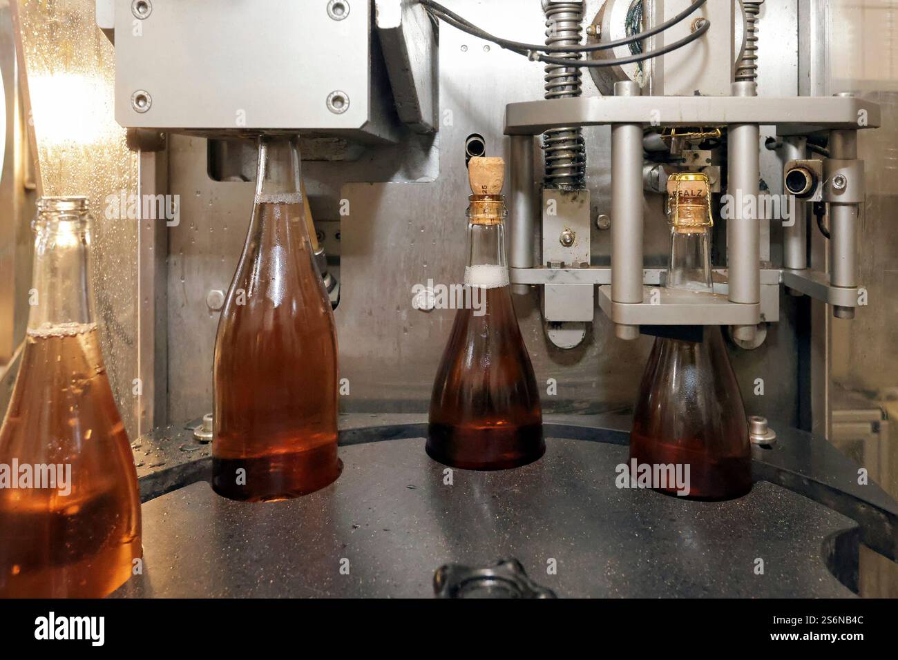 Glass bottle conveyor wine bottling hi-res stock photography and images ...