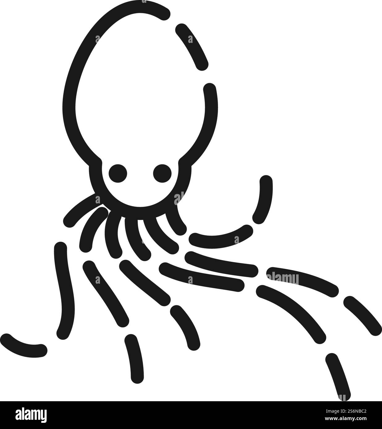 Squid fish illustration logo vector design Stock Vector Image & Art - Alamy