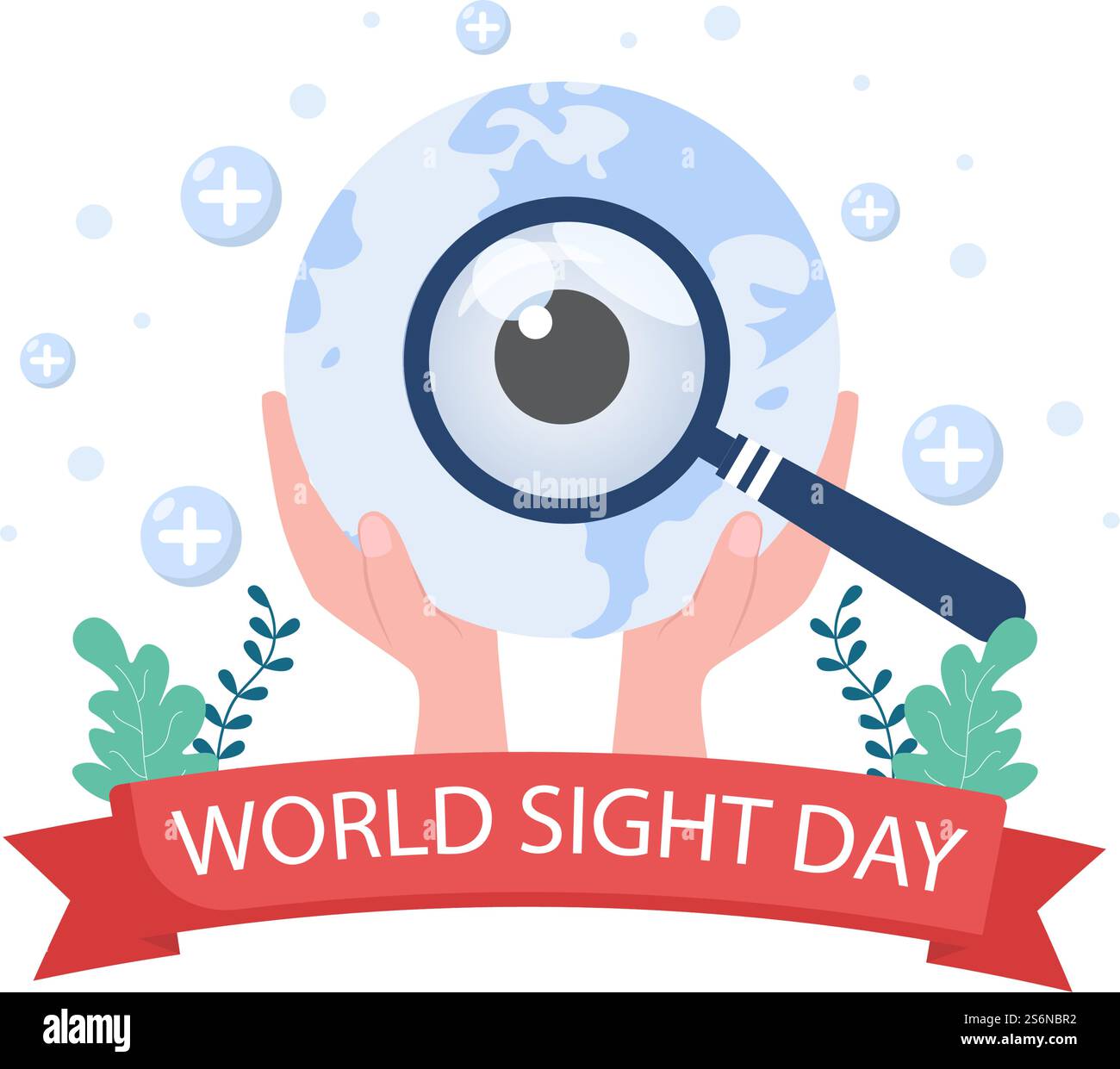 World Sight Day Background Vector Illustration Which is Commemorated ...