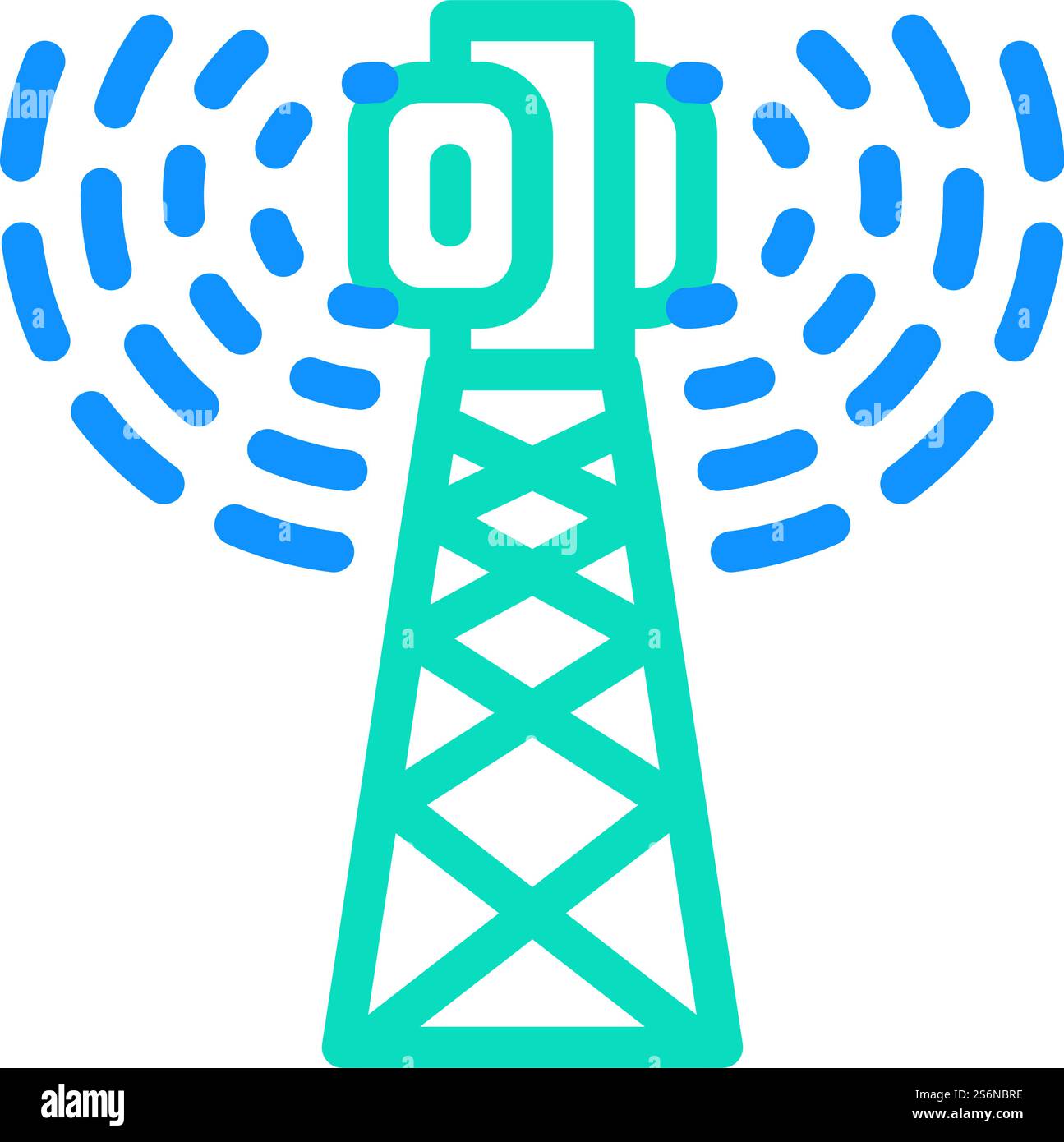 antenna electromagnetic color icon vector. antenna electromagnetic sign ...
