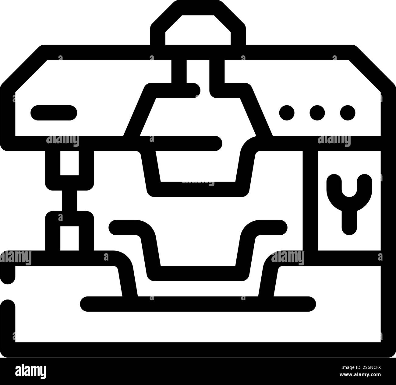 production goods line icon vector. production goods sign. isolated ...
