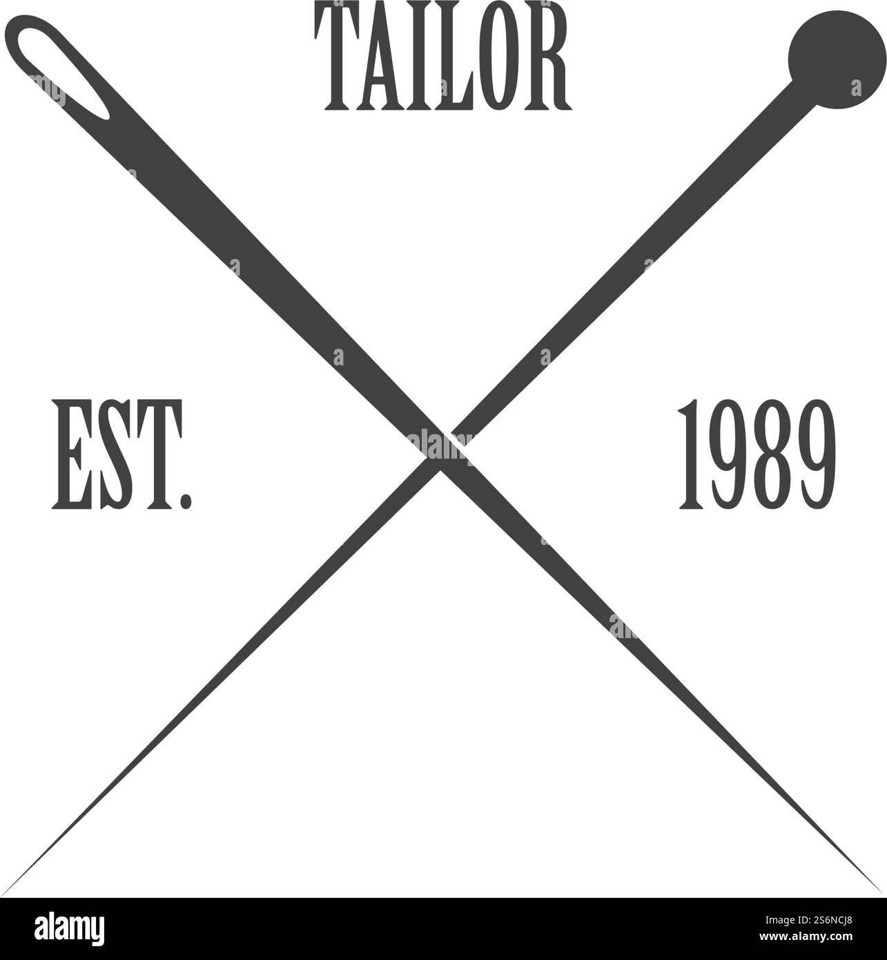 Tailor or textile logo vector flat design Stock Vector Image & Art - Alamy