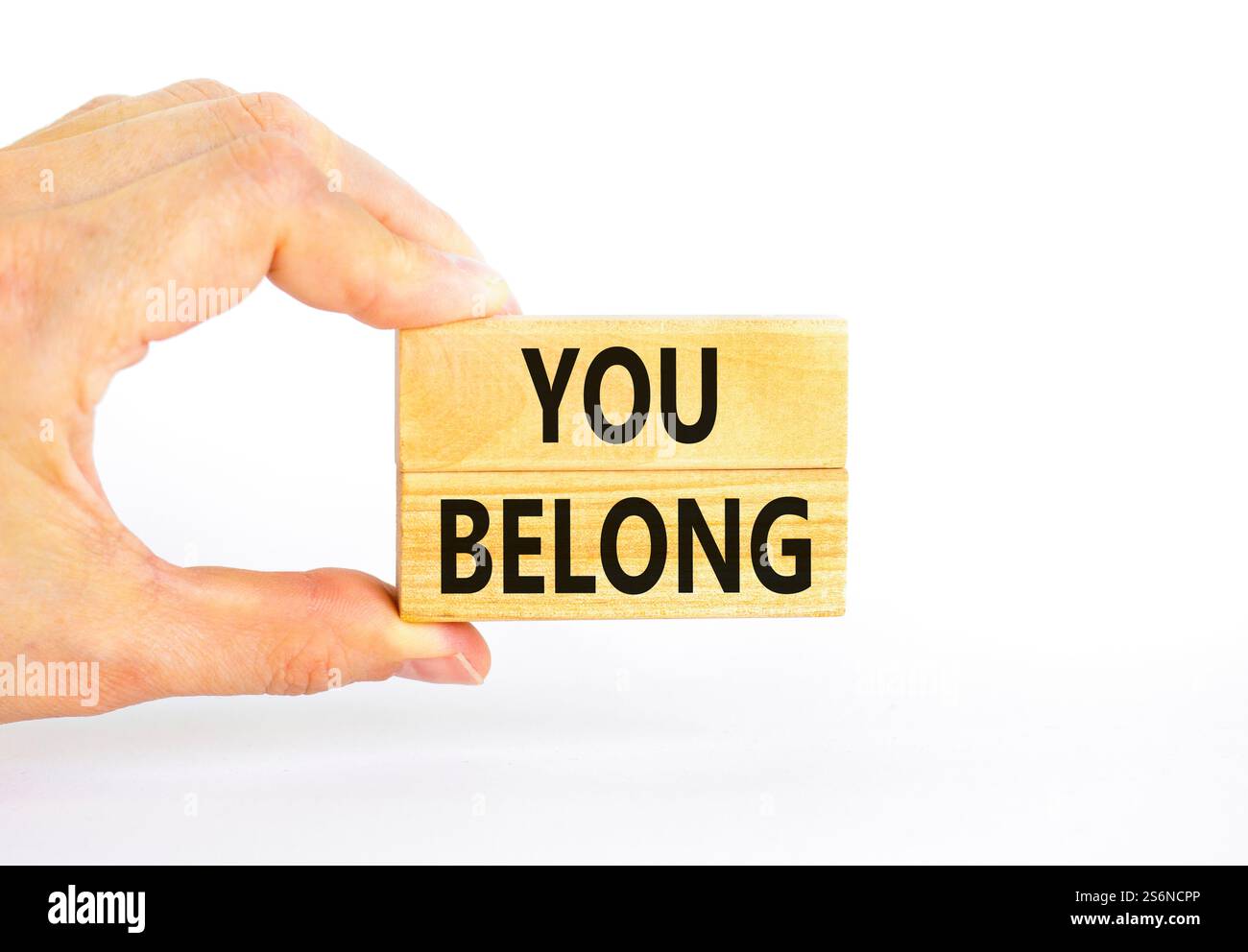 Belonging and you belong symbol. Concept words You belong on beautiful ...